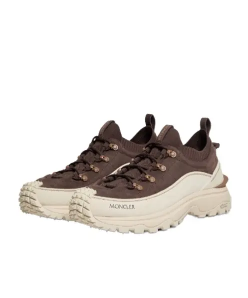 Moncler Trailgrip Lite 3 Nubuck Suede Trainers - Light Brown