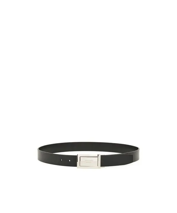 FERRAGAMO Gancini Reversible Buckle Belt - Black Shell/black