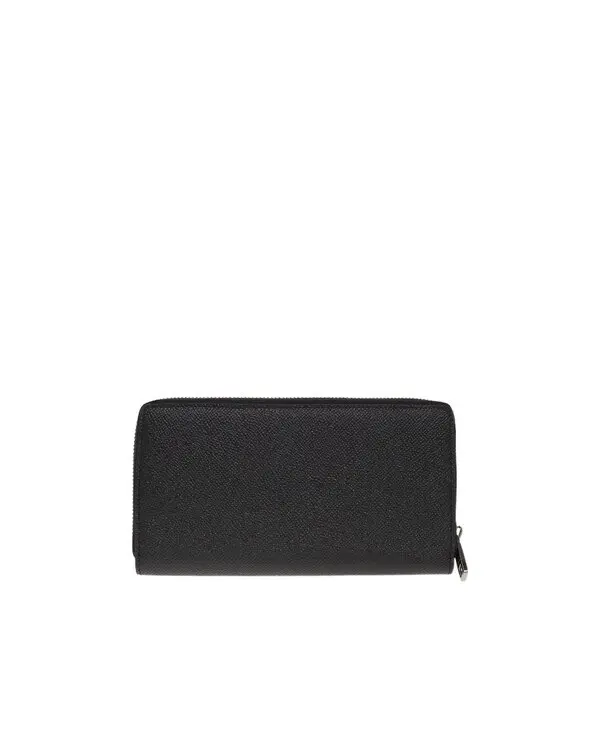 Dolce & Gabbana Dolce Gabbana Branded Plate Zip-around Wallet