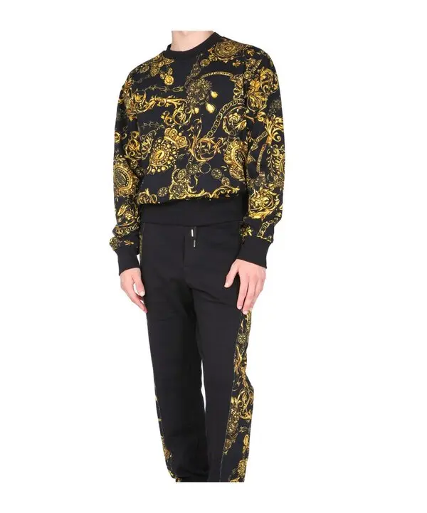 Versace Baroque Print Crewneck Sweatshirt