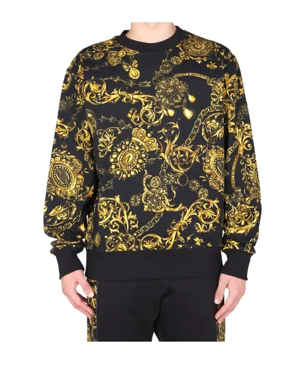 Versace Baroque Print Crewneck Sweatshirt