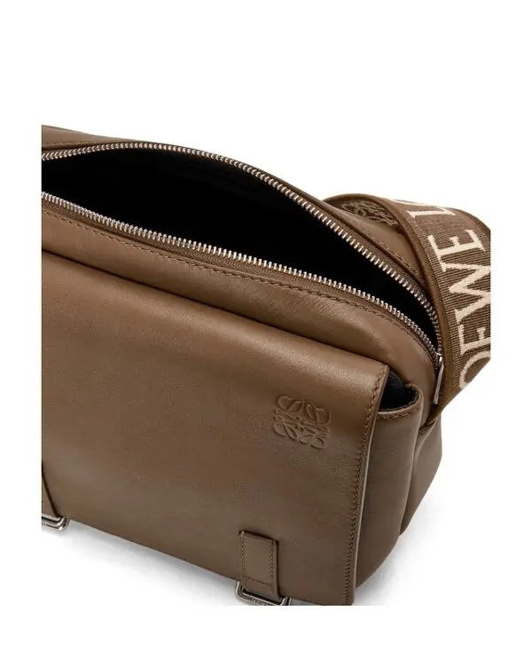 Loewe Military Messenger Bag In Calfskin And Jacquard