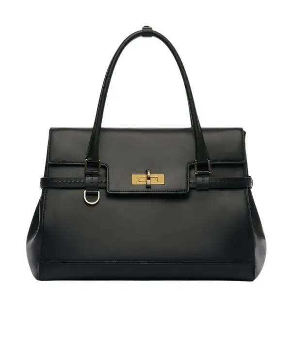 Max Mara Margaux Twist-lock Top Handle Bag - Black