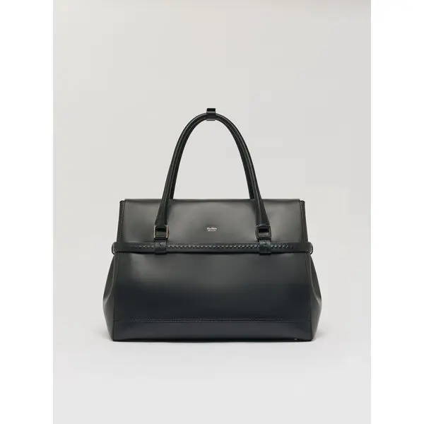 Max Mara Margaux Twist-lock Top Handle Bag - Black