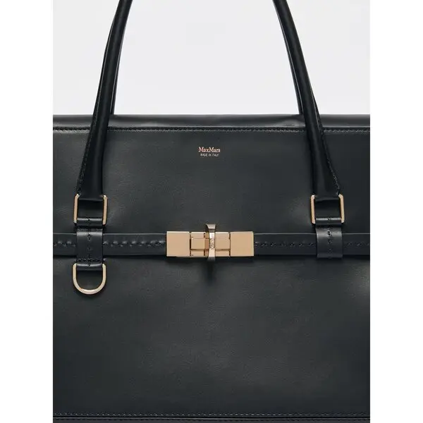 Max Mara Margaux Twist-lock Top Handle Bag - Black