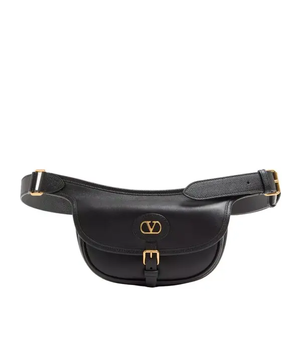 Valentino Garavani Vlogo Buckled Belt Bag - Black