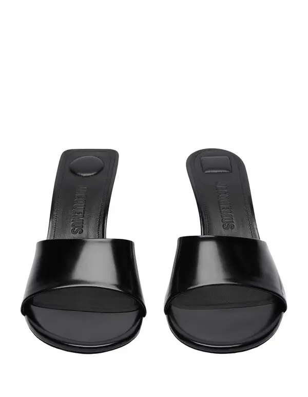 Jacquemus 70mm Open-toe Leather Mules - Black