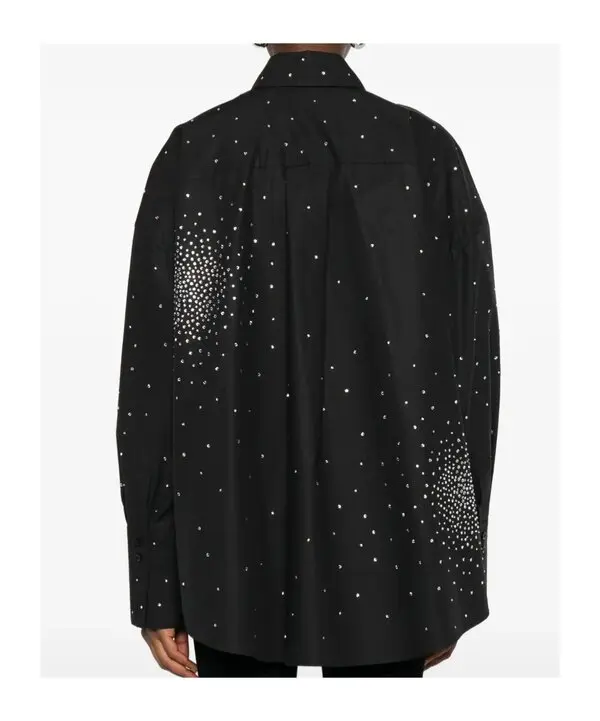 Giuseppe Di Morabito Embellished Lapel Shirt - Black