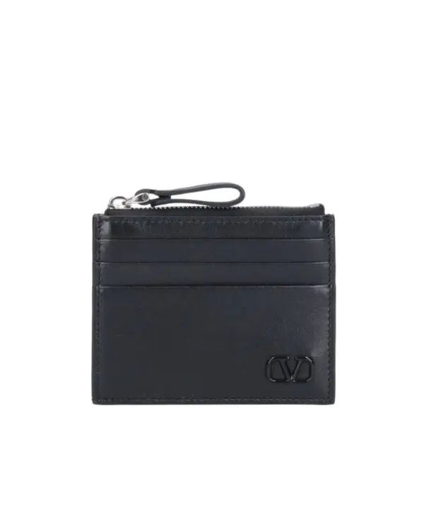 Valentino Garavani Vlogo Signature Card Case - Black
