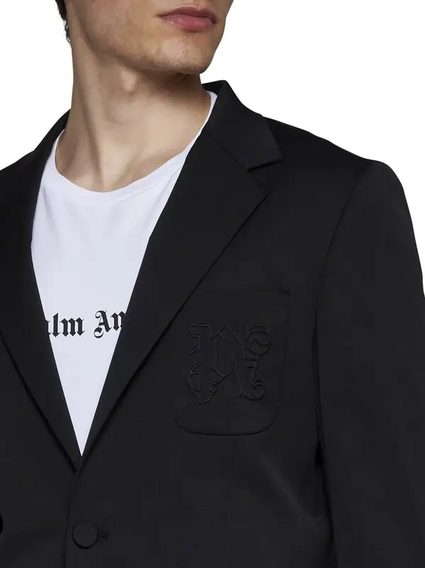 Palm Angels Single-breasted Tailored Blazer