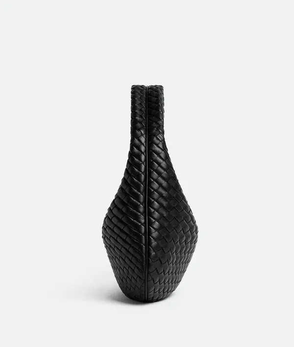 Bottega Veneta Woven Leather Hobo Bag - Black