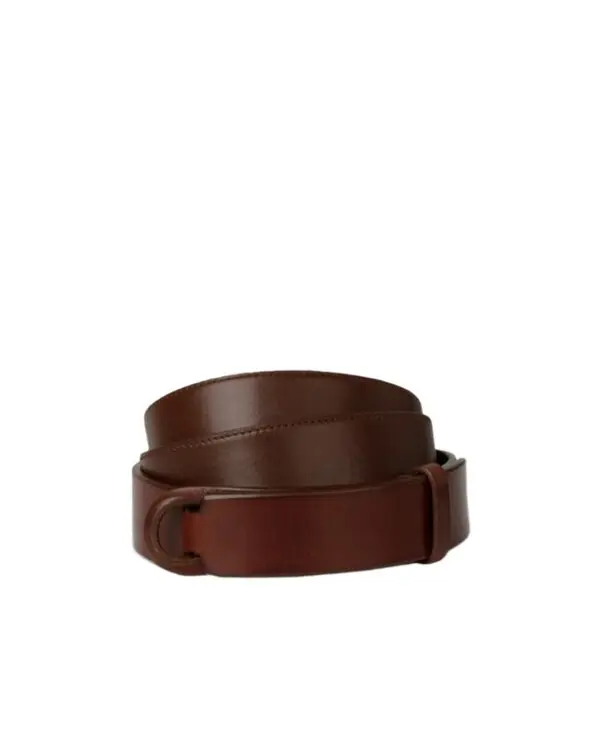 ORTIGNI Leather Belt - Brown
