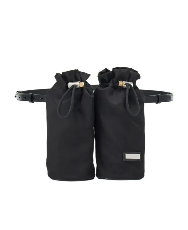 FERRAGAMO Double Belt Bag - Black