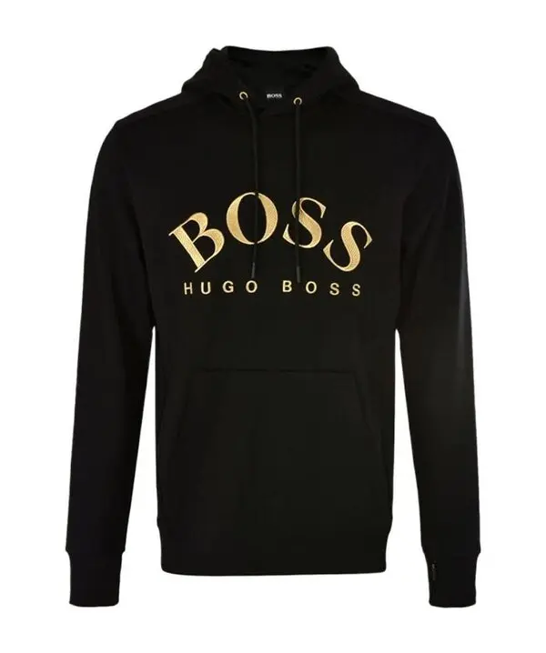 Hugo Boss Cotton Hooded Pullover With Logo