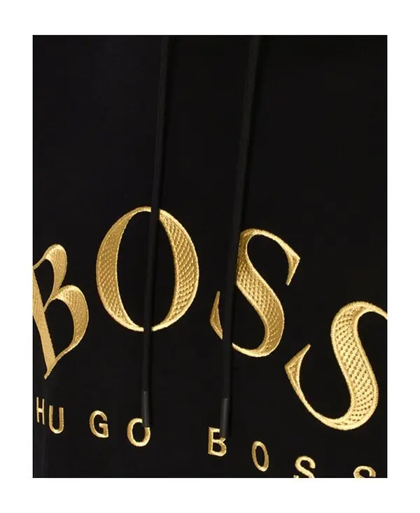 Hugo Boss Cotton Hooded Pullover With Logo