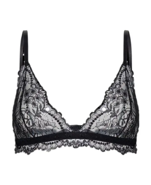 Dolce & Gabbana Dolce Gabbana Lace Triangle Bra - Black