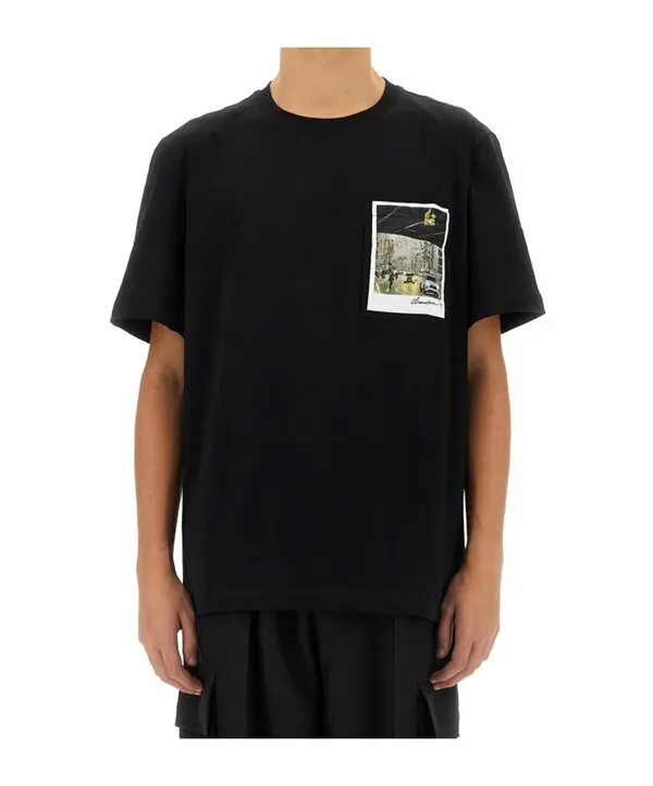 Helmut Lang Overpass Postcard T-shirt - Black