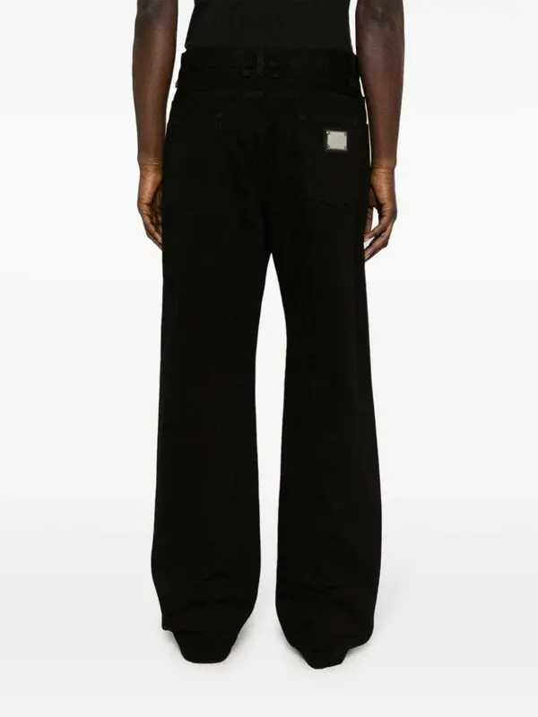 Dolce & Gabbana High-rise Regular Fit Jeans - Black