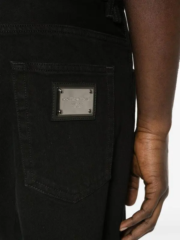 Dolce & Gabbana High-rise Regular Fit Jeans - Black