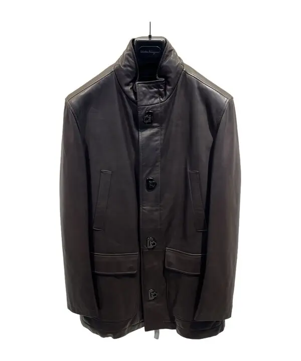 FERRAGAMO Long-sleeved Cotton-padded Jacket With Stand-up Collar