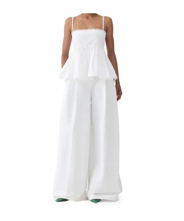 Jacquemus Traversin Sleeveless Top - White