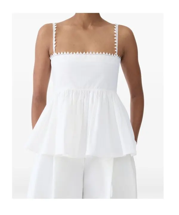 Jacquemus Traversin Sleeveless Top - White