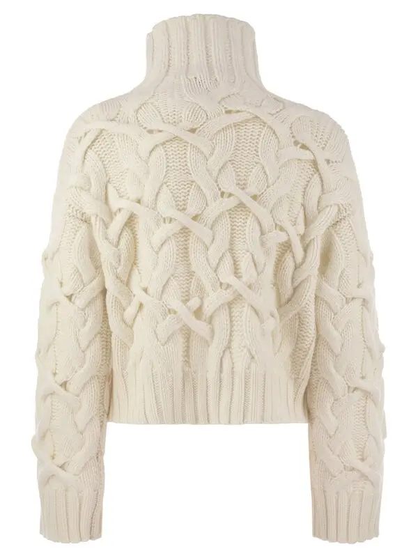 Brunello Cucinelli Braided High Neck Jumper