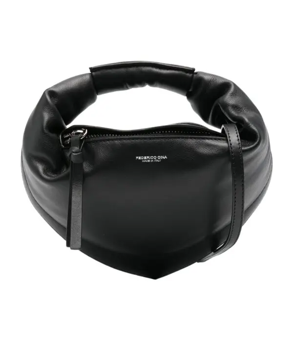 FEDERICO CINA Tortellino Shoulder Bag - Black