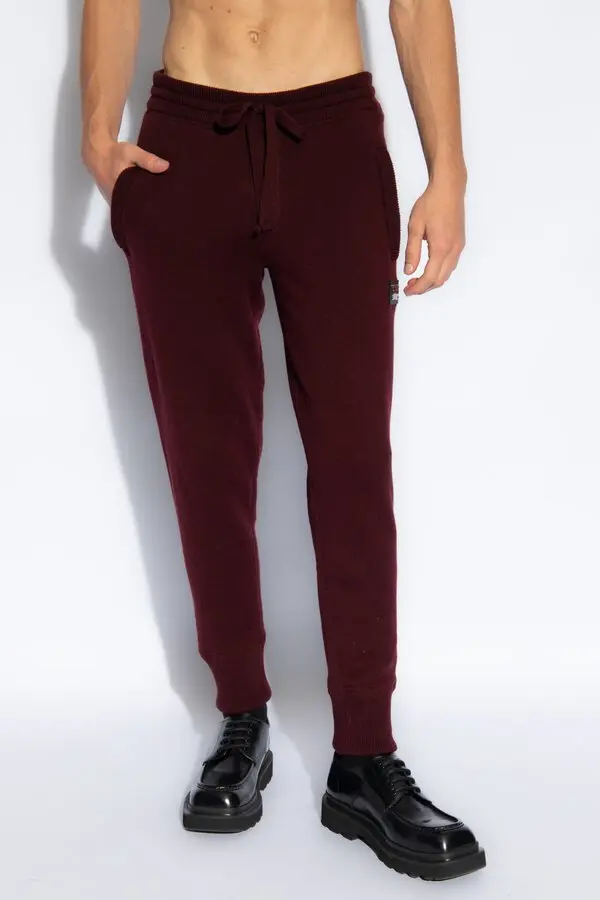 Dolce & Gabbana Dolce Gabbana Knitted Jogging Pants - Brown