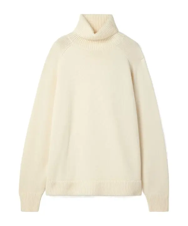 Tibi Oversized Cashmere Turtleneck Sweater