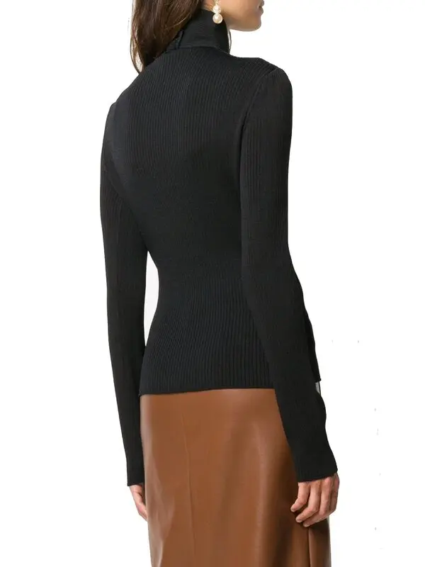 MSGM Wrap Detail Turtleneck Top