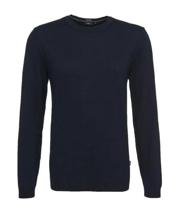Hugo Boss Embroidered Logo Pullover - Black