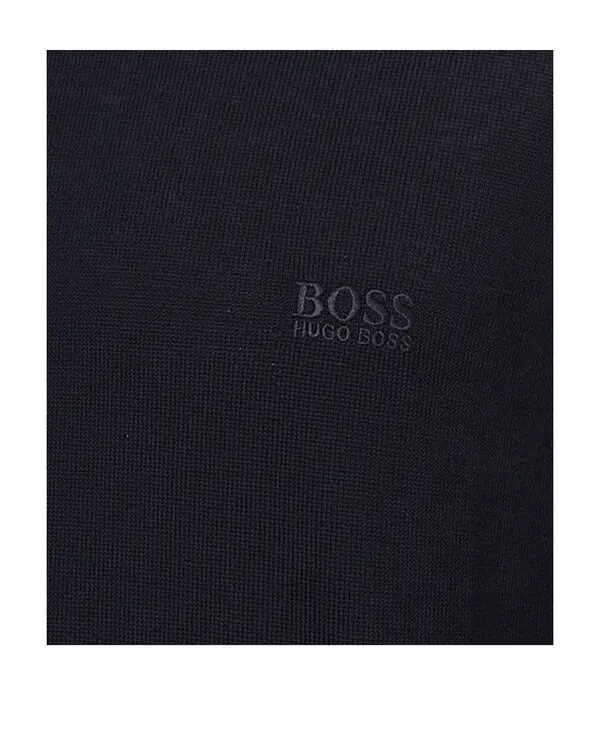 Hugo Boss Embroidered Logo Pullover - Black