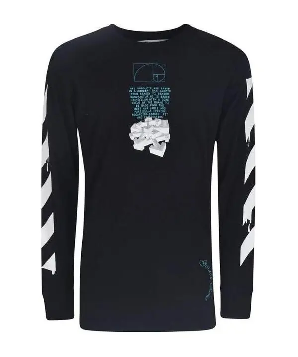 Off-White Dripping Arrows Long-sleeved T-shirt