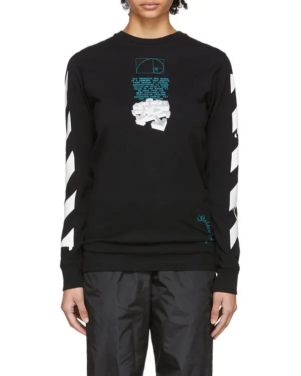 Off-White Dripping Arrows Long-sleeved T-shirt