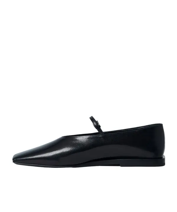 JIL SANDER Ankle Buckle Strap Flats