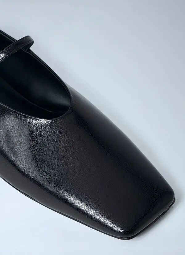 JIL SANDER Ankle Buckle Strap Flats