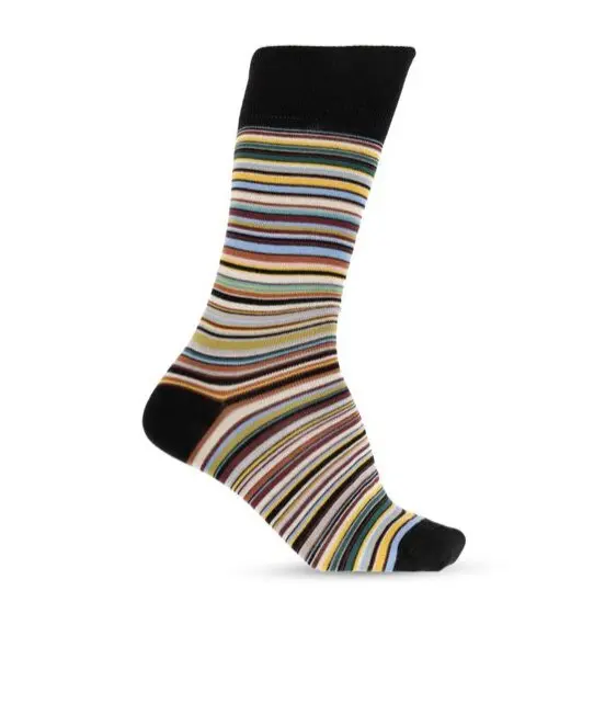 Paul Smith Six-pack Striped Crew Socks - Multicolor