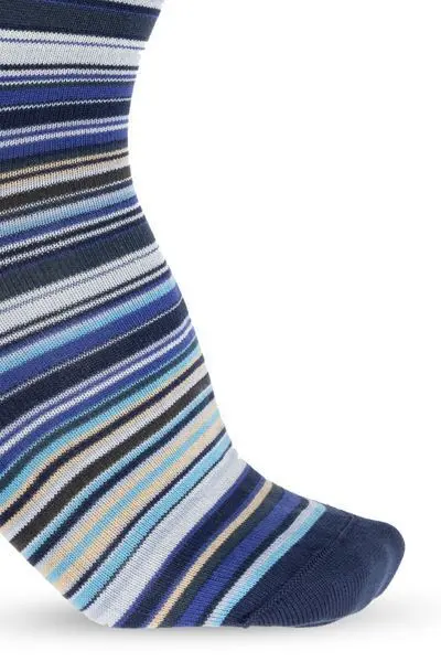 Paul Smith Six-pack Striped Crew Socks - Multicolor
