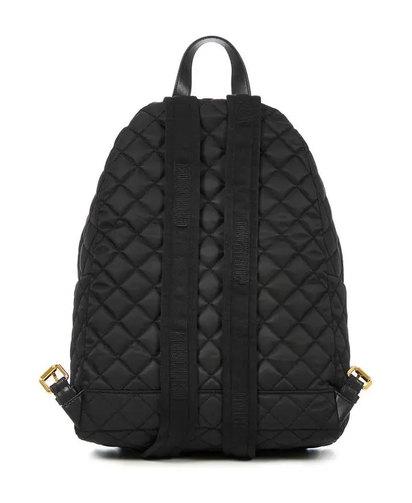 Moschino Quilted Logo Backpack