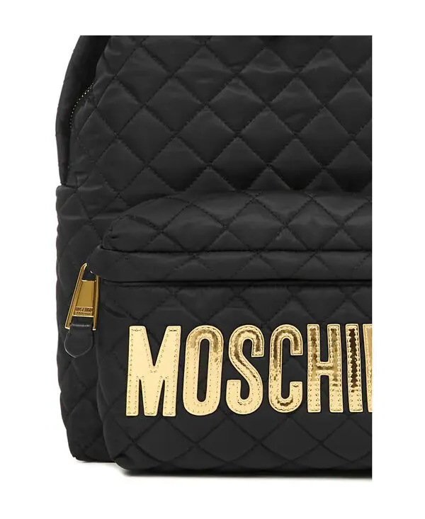 Moschino Quilted Logo Backpack