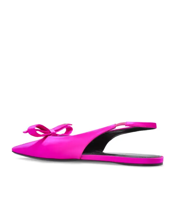 Balenciaga Bow Detailed Slingback Flats