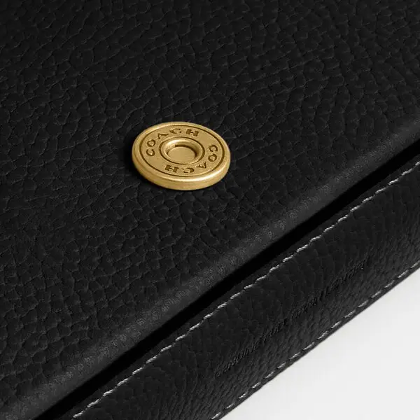COACH Mila Logo Detail Satchel Bag - Black