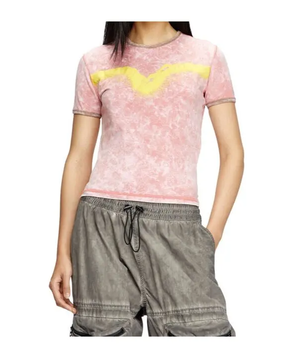 DIESEL® Bubble Print Crewneck T-shirt