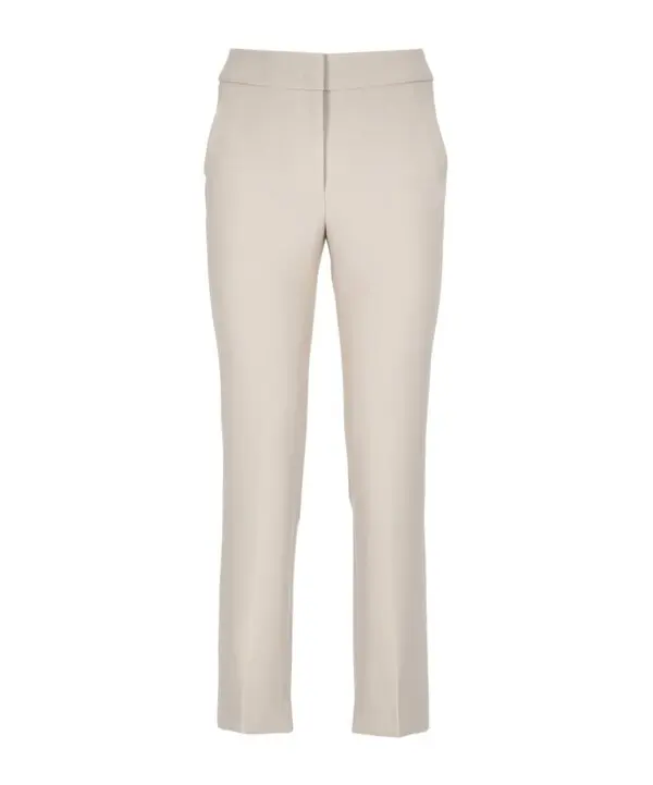 Peserico High Waist Trousers With Pressed Crease And Side Pockets