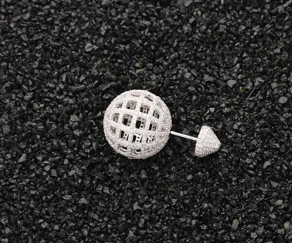 APM MONACO Single Round Stud Earring