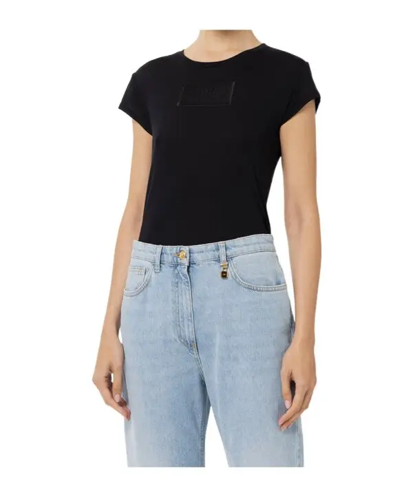 Elisabetta Franchi Embroidered Jersey T-shirt