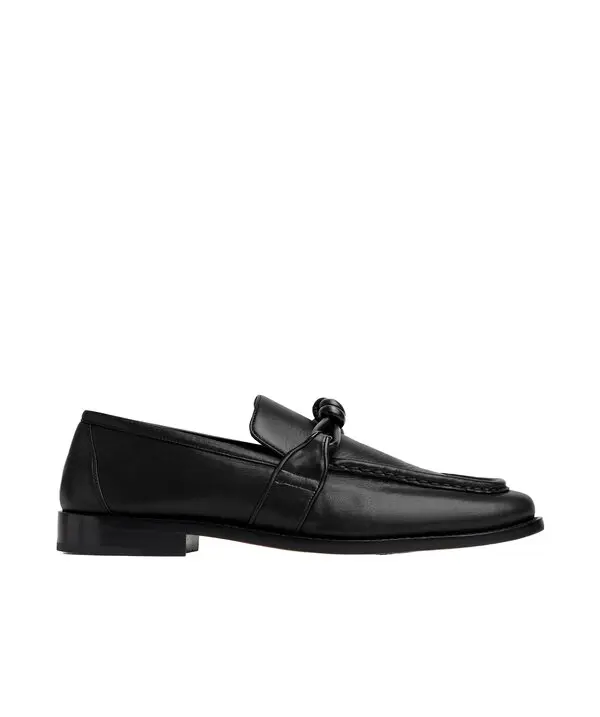 Bottega Veneta Astaire Slip-on Loafers With Knot Detail - Black