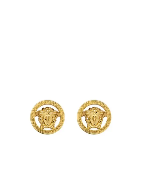 Versace Medusa '95 Polished Finish Stud Earrings - Bright Gold