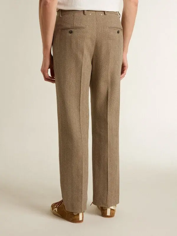 GOLDEN GOOSE Chevron Tailored Trousers